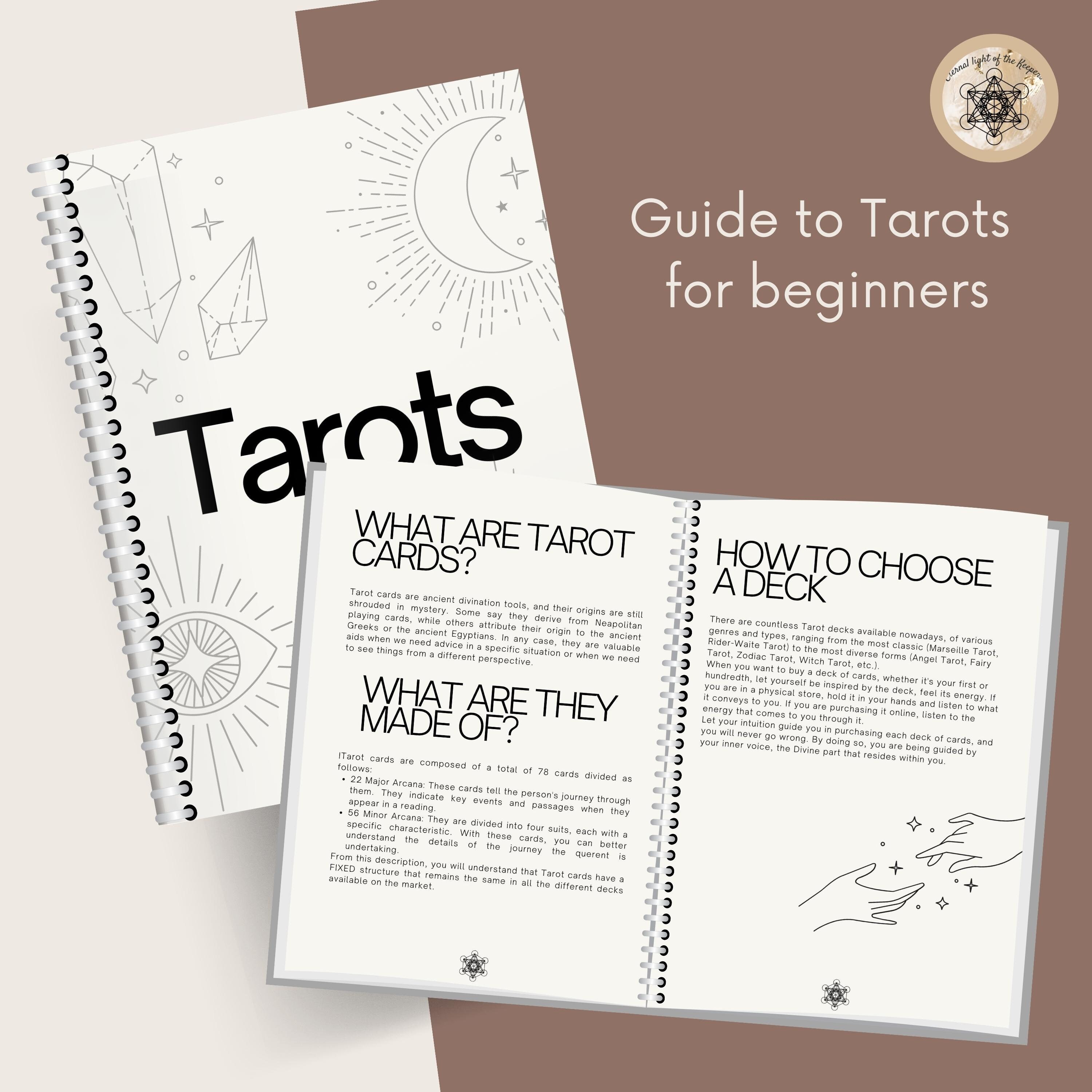 Printable Tarots for Beginners Guide Comprehensive A4 PDF Guide to ...
