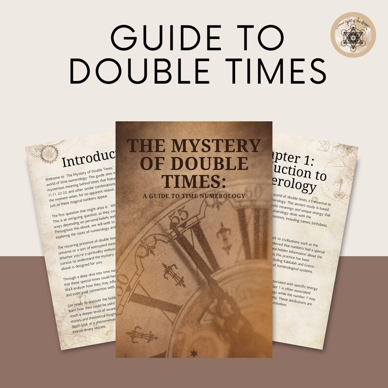 Double Times Numerology Guide: Unlock Time Secrets (PDF). - Etsy