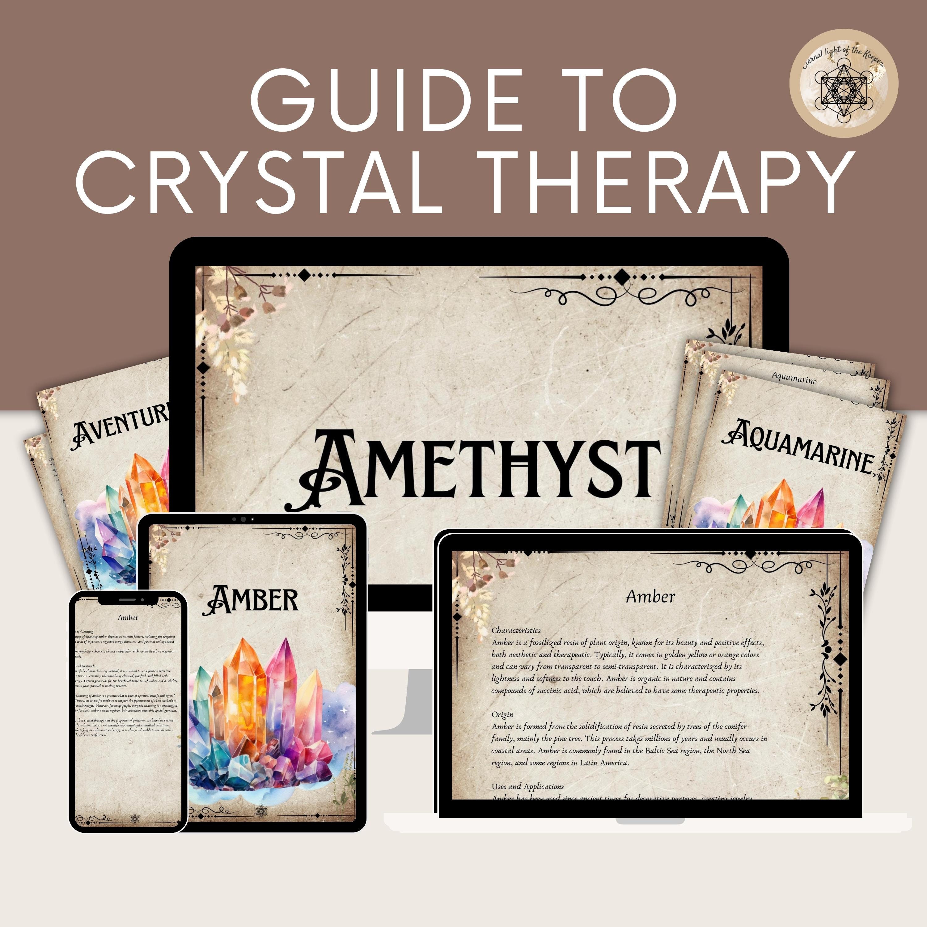 Printable Guide to Crystal and Gemstone Therapy: Comprehensive A4 PDF ...