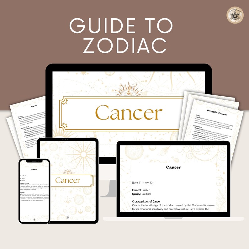 Cancer Zodiac Sign Astrology Guide, Comprehensive Horoscope Book, Learn ...