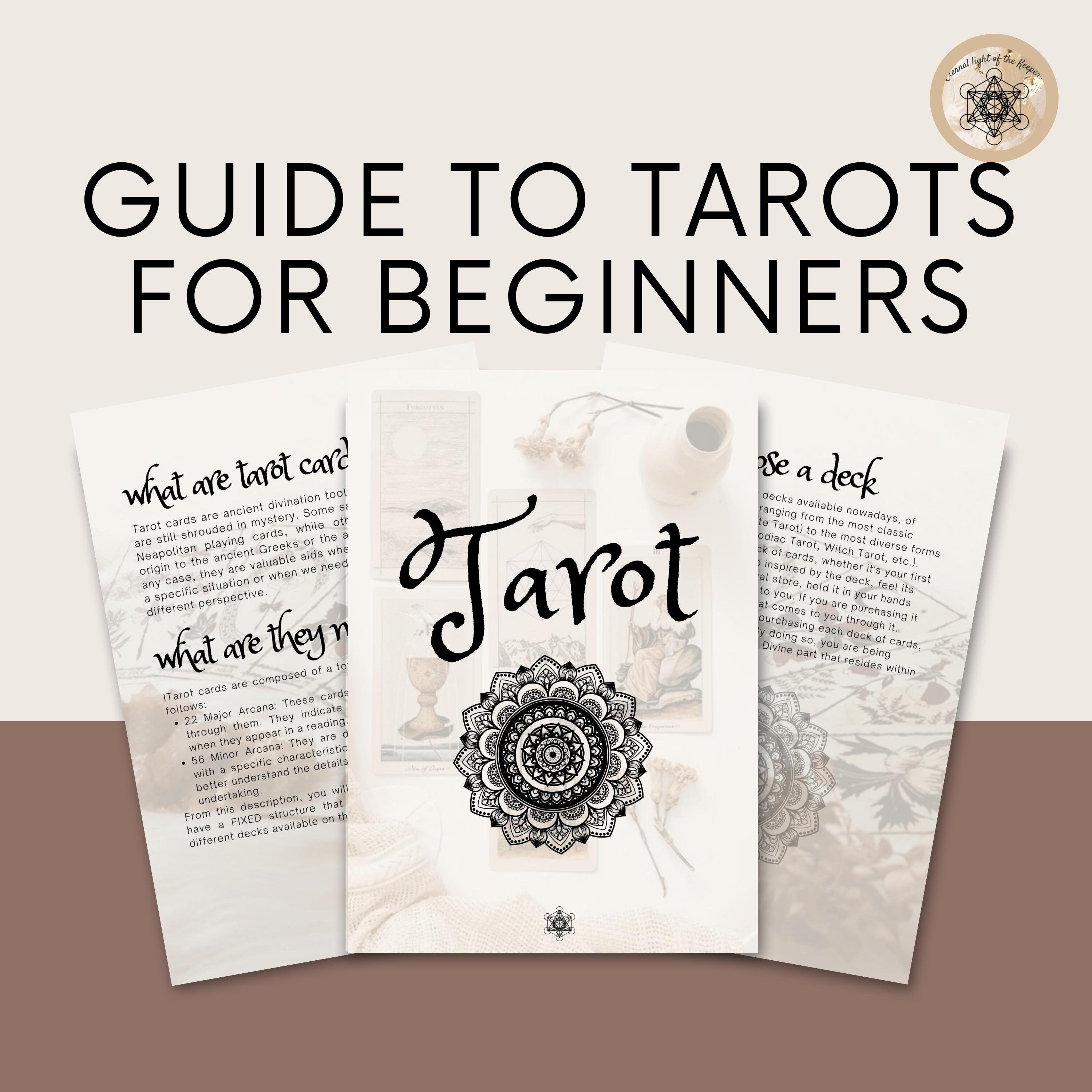 Printable Tarots for Beginners Guide Comprehensive A4 PDF Guide to ...