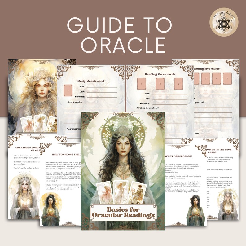 Printable Oracle Card Guide – Workbook for Beginners (PDF Pattern) - Etsy