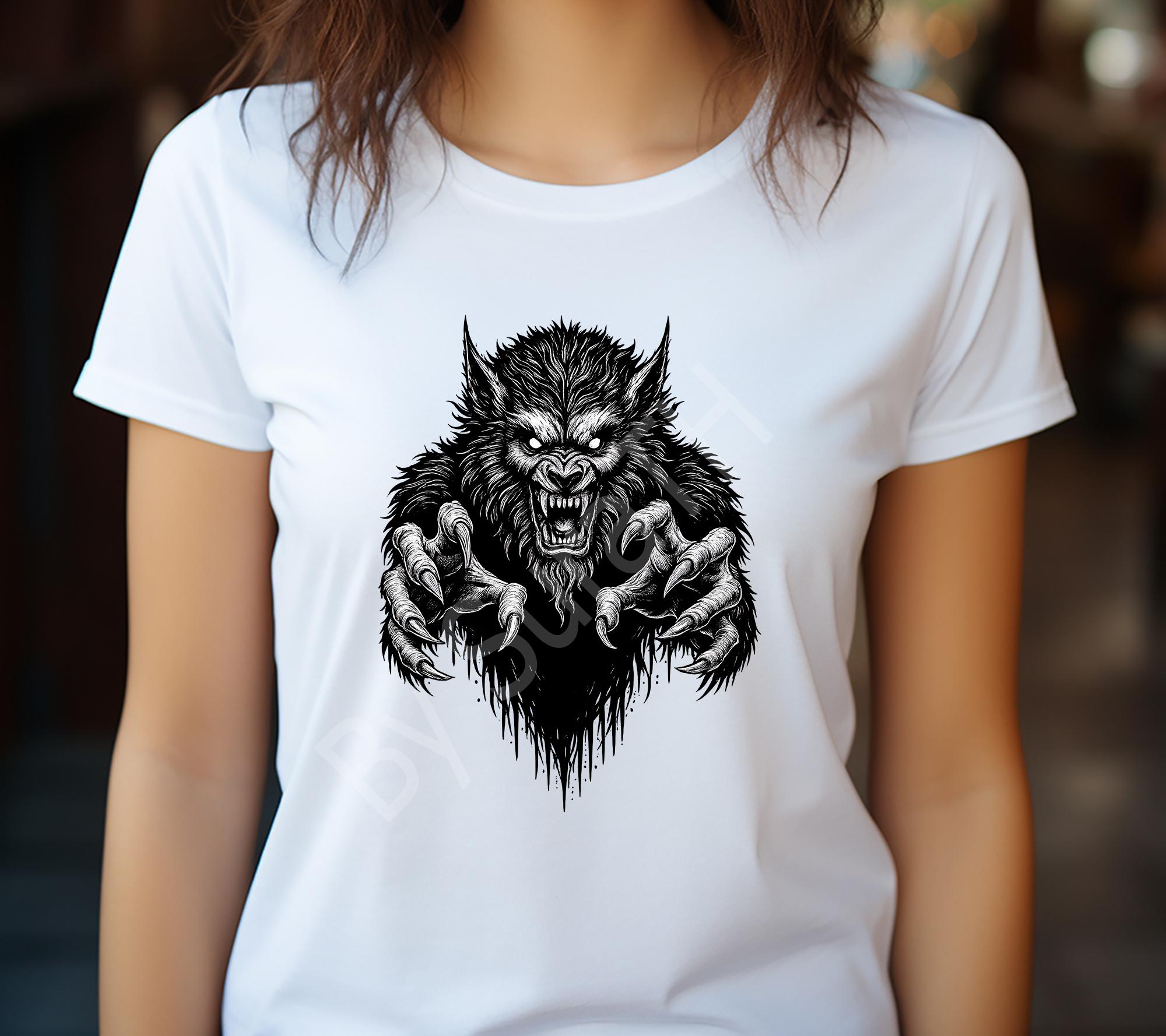 Scary Werewolf PNG Clipart: Funny Halloween, Digital Download ...