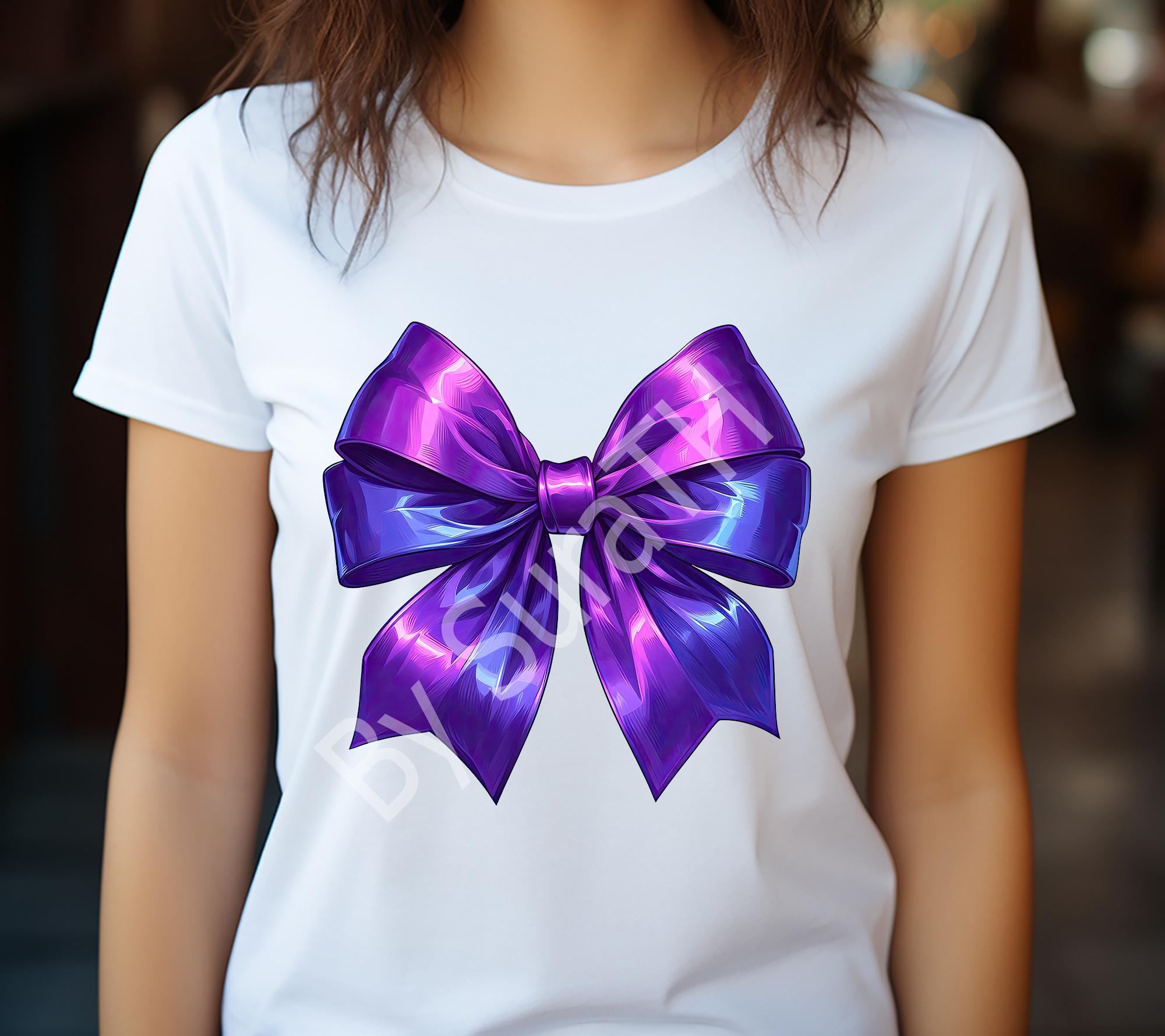 Purple Bow PNG, Purple Ribbon Clipart, Purple Bow Digital Download ...