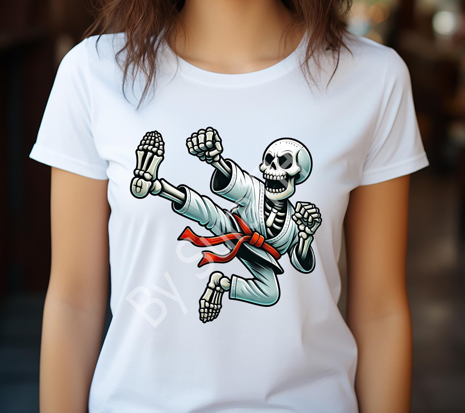 Skeleton Karate Kick PNG: Funny Halloween Sublimation (digital Download ...