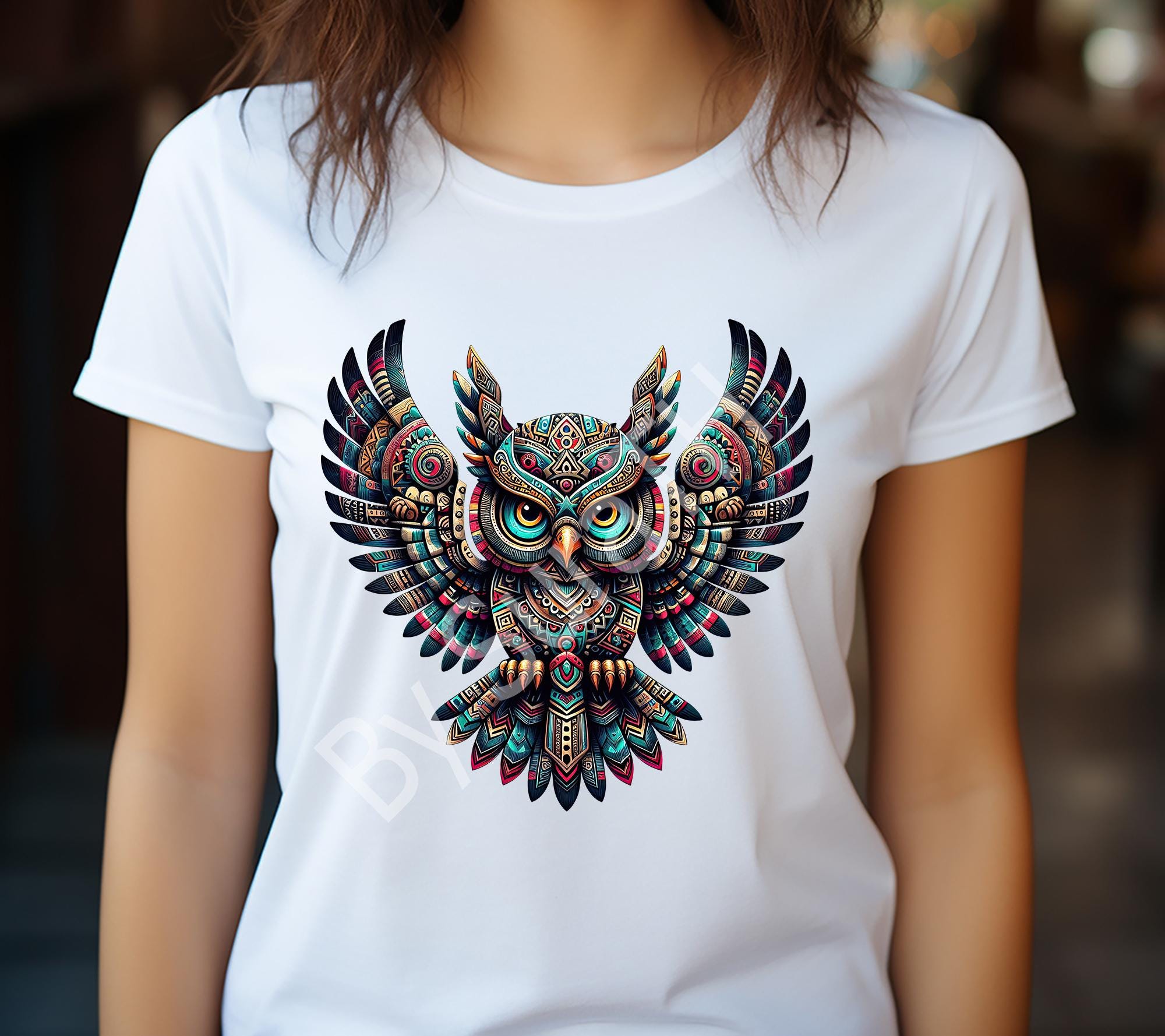 Aztec Owl PNG Clipart: Tribal Owl Art (digital Download) - Etsy