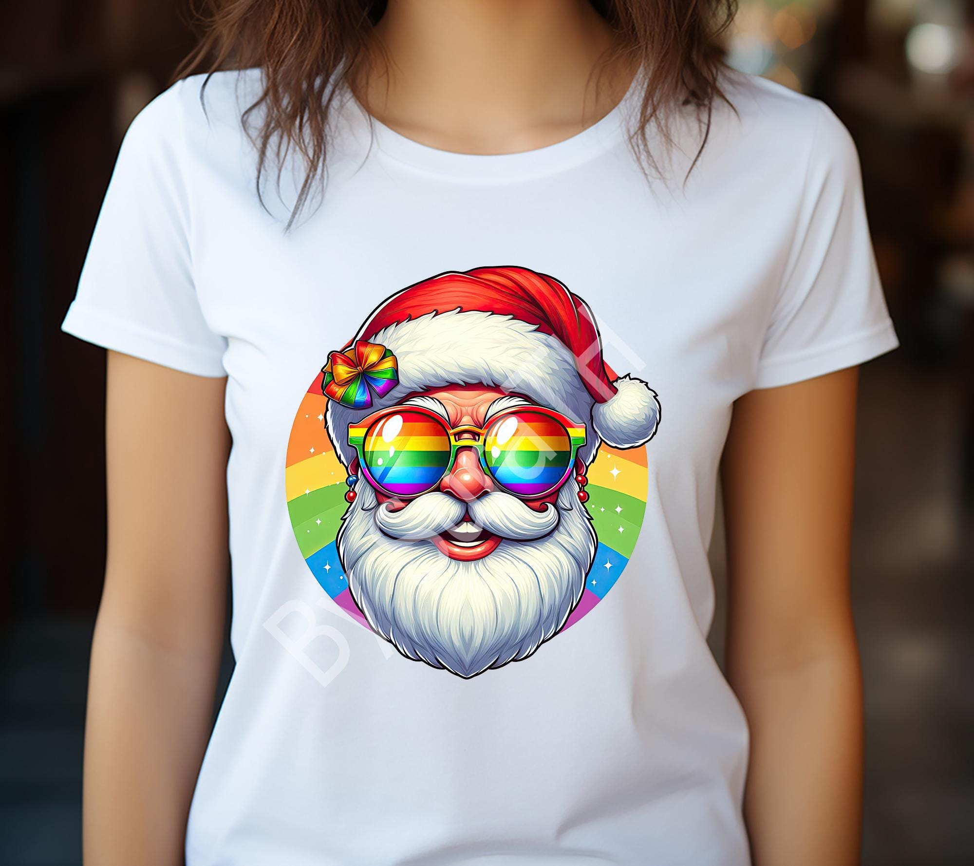 Santa Gay PNG, LGBTQ Santa Clipart, Rainbow Santa PNG, Christmas Lgbt ...