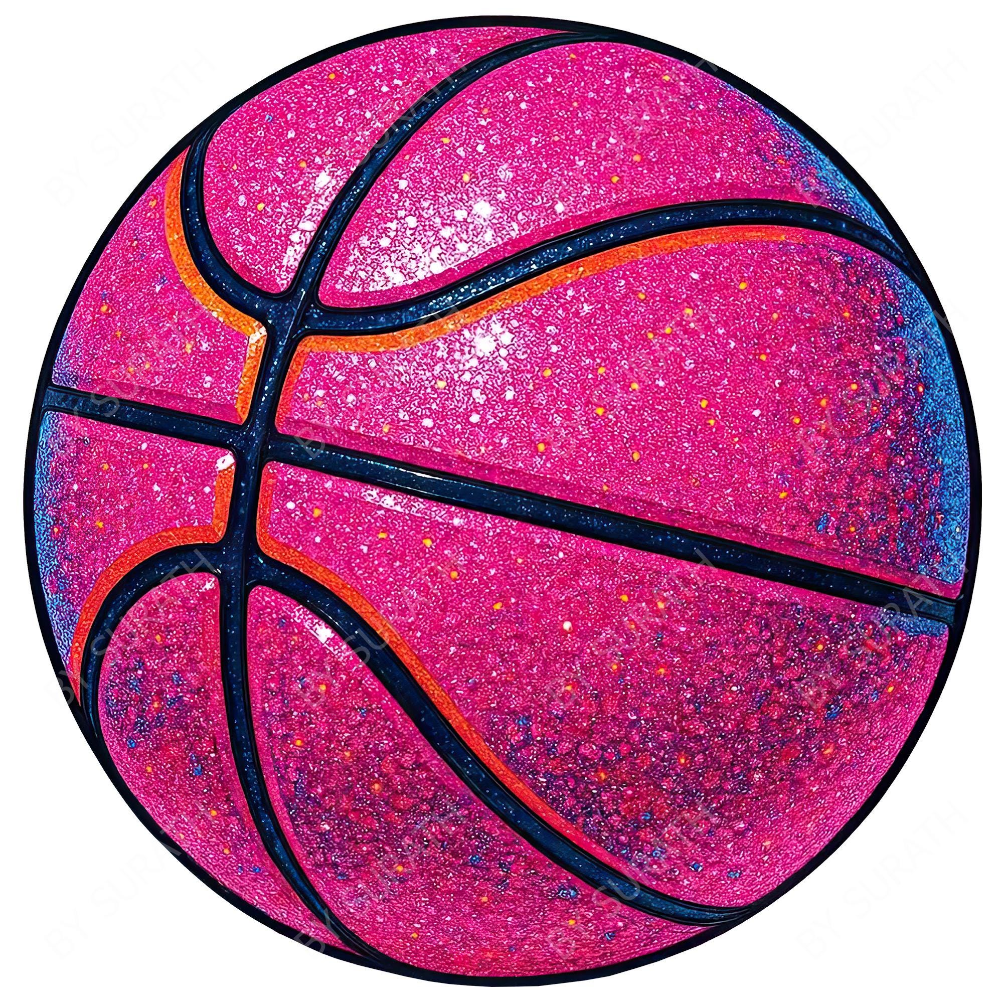 Pink Basketball PNG, Basketball Clipart, Digital Download, Sublimation ...