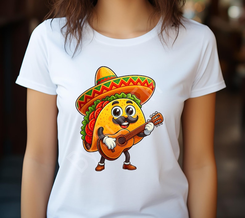 Funny Taco Playing Guitar PNG, Taco Clipart, Cute Taco, Taco Cartoon ...