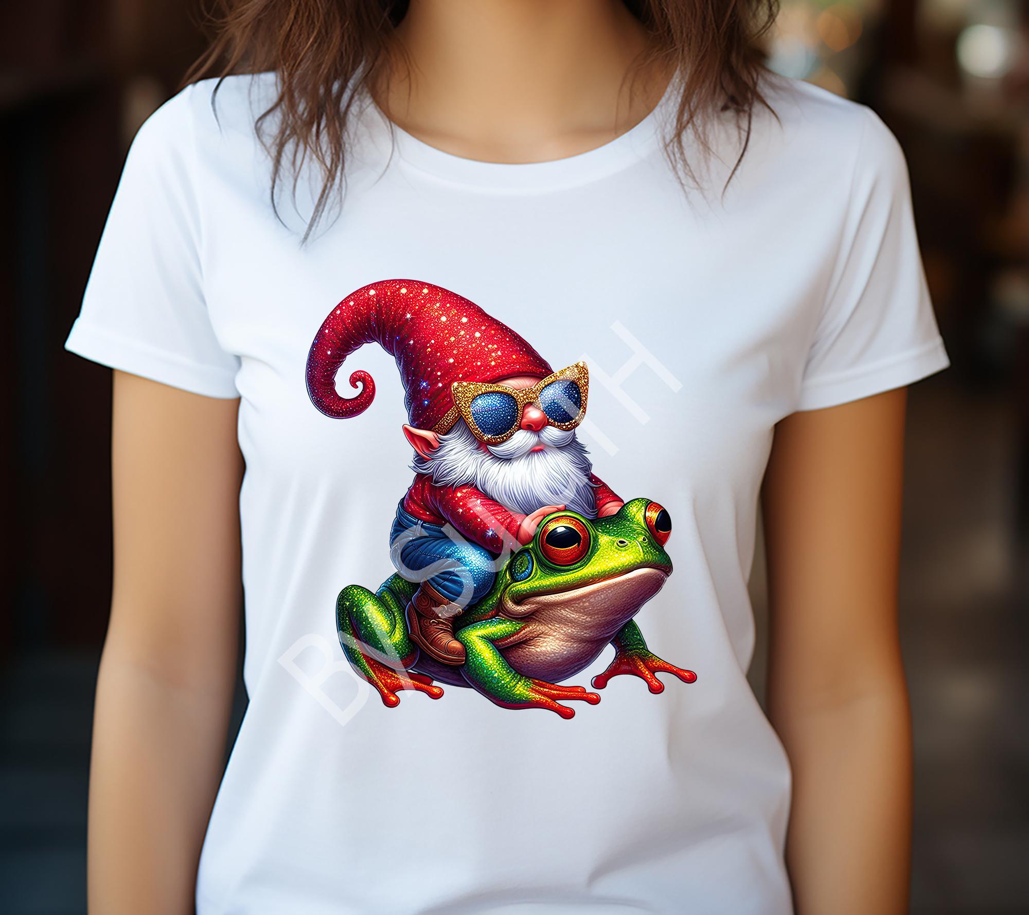 Gnome Riding Frog PNG, Funny Gnome PNG, Cool Gnome Clipart, Gnome ...