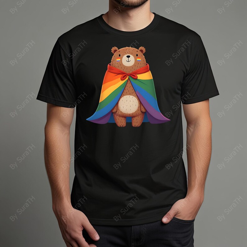 Bear LGBTQ PNG, Bear Gay Pride, LGBT Mama Bear, Gay Pride Flag, Rainbow ...