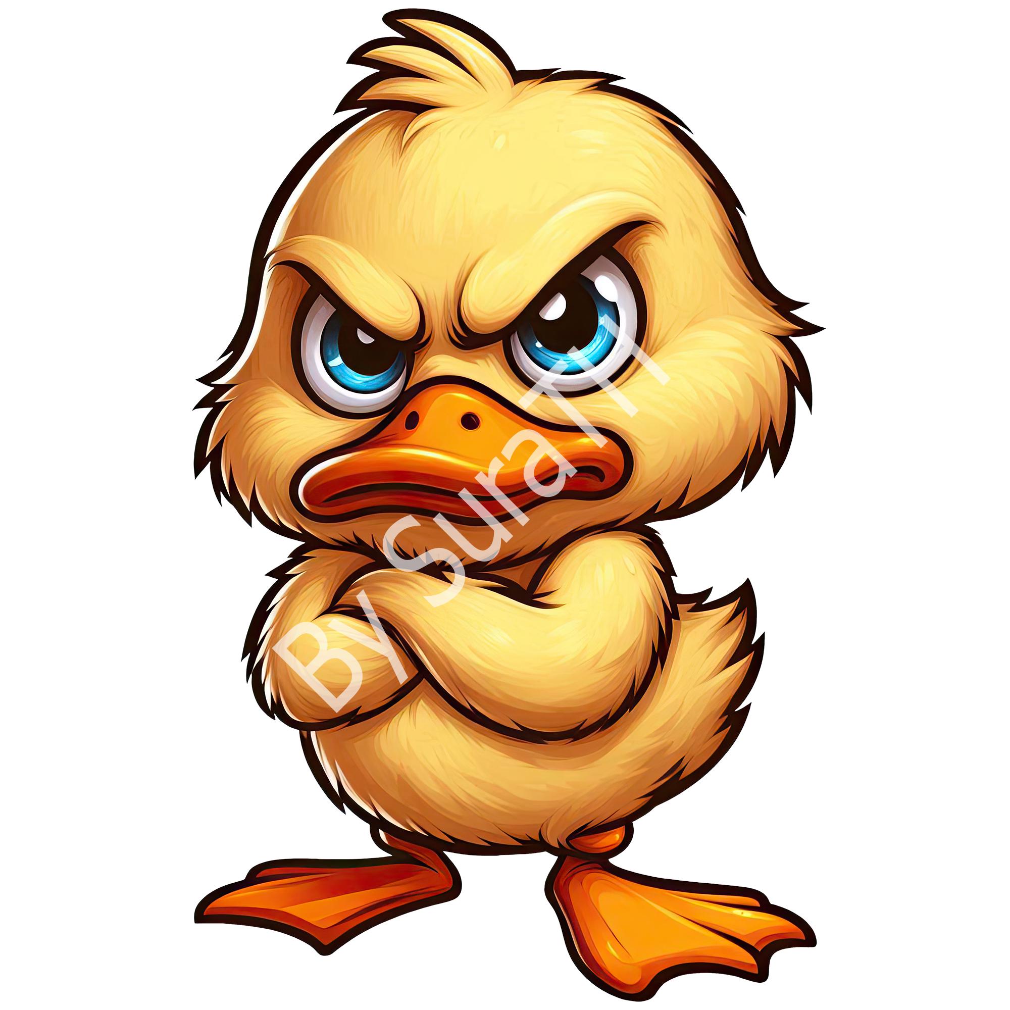 Grumpy Duck PNG, 5 PNG, Funny Duck Clipart, Cute Duck, Grumpy Duck ...