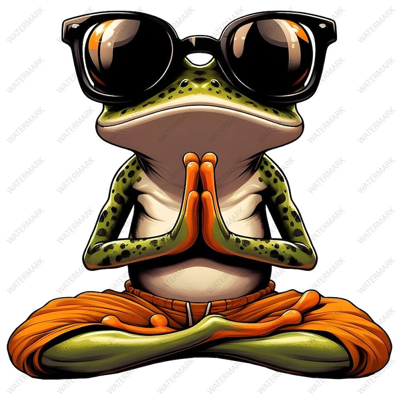 Funny Meditation Clipart - Etsy UK