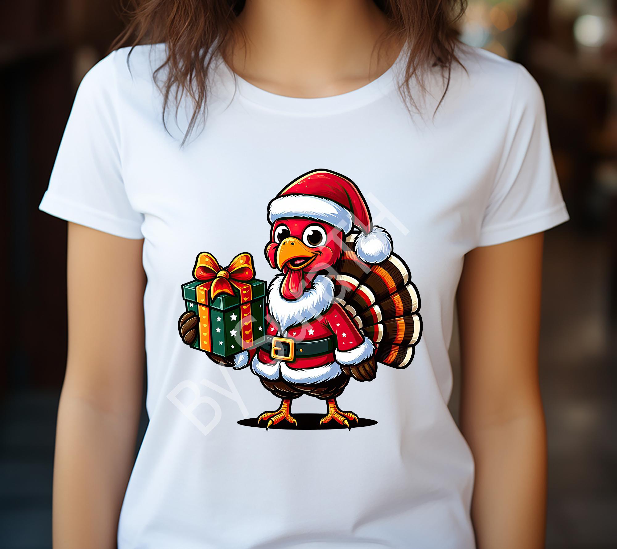 Santa Turkey PNG, Funny Thanksgiving Clipart (digital Download) - Etsy
