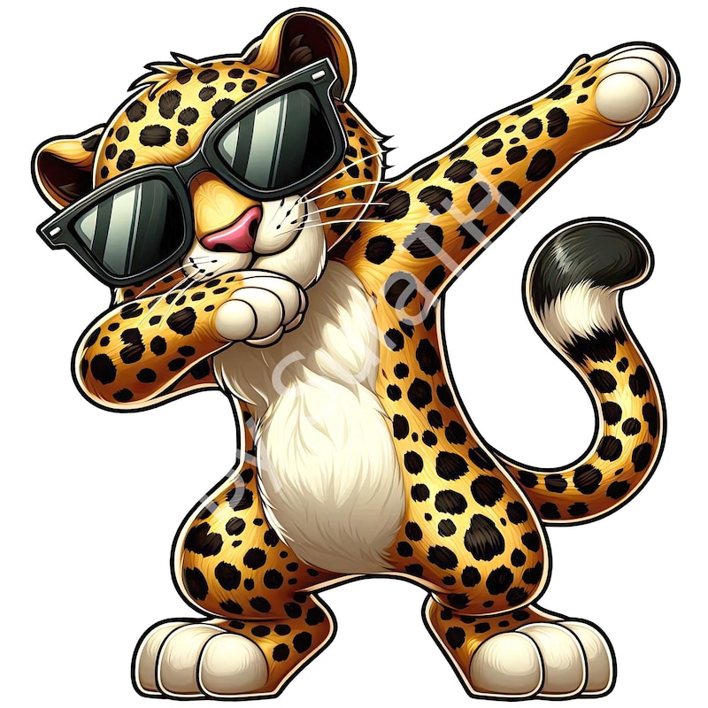 Leopard Dancing Png - Etsy UK