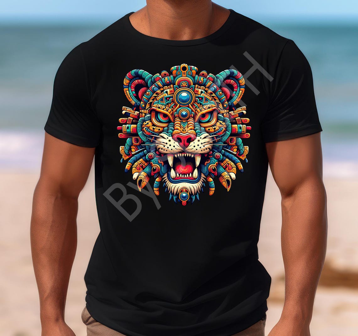 Aztec Jaguar PNG, Aztec Clipart, Digital Download, Sublimation ...