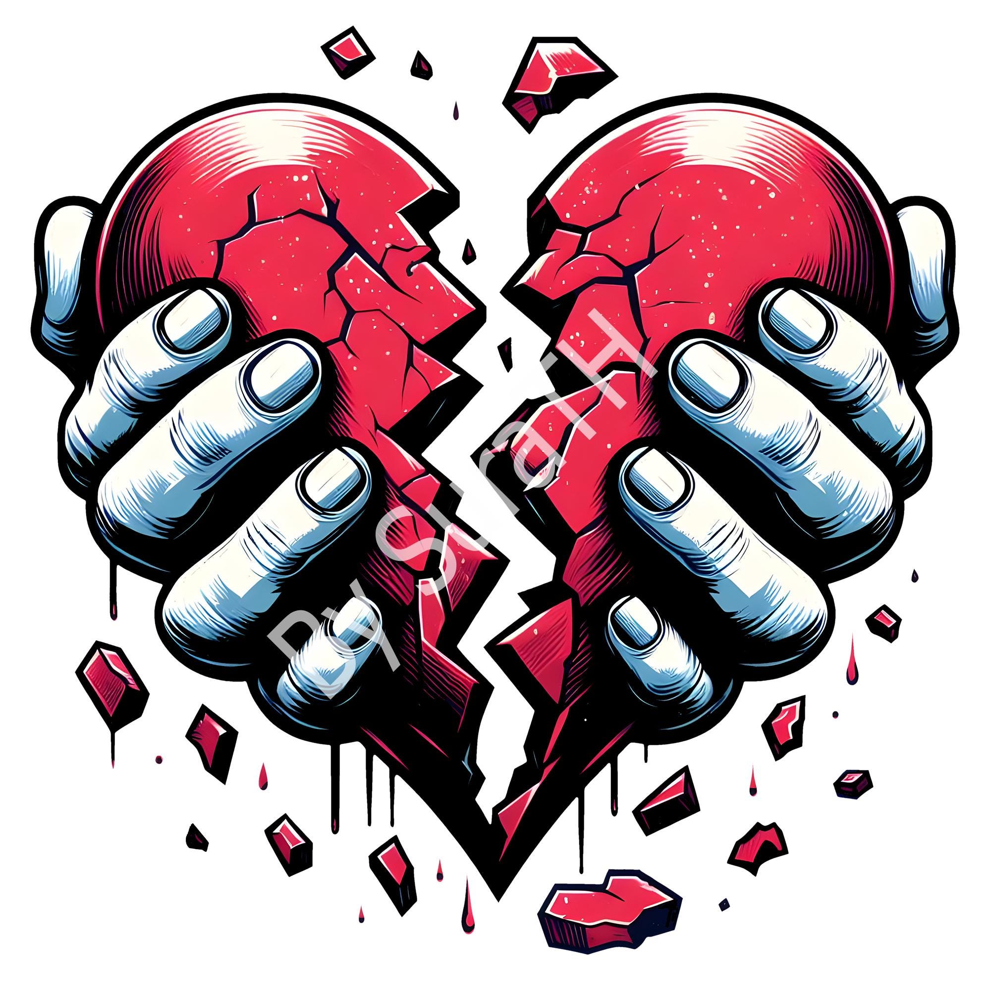 Broken Heart Clipart, Broken Heart PNG, Valentine Heart PNG, Valentine ...