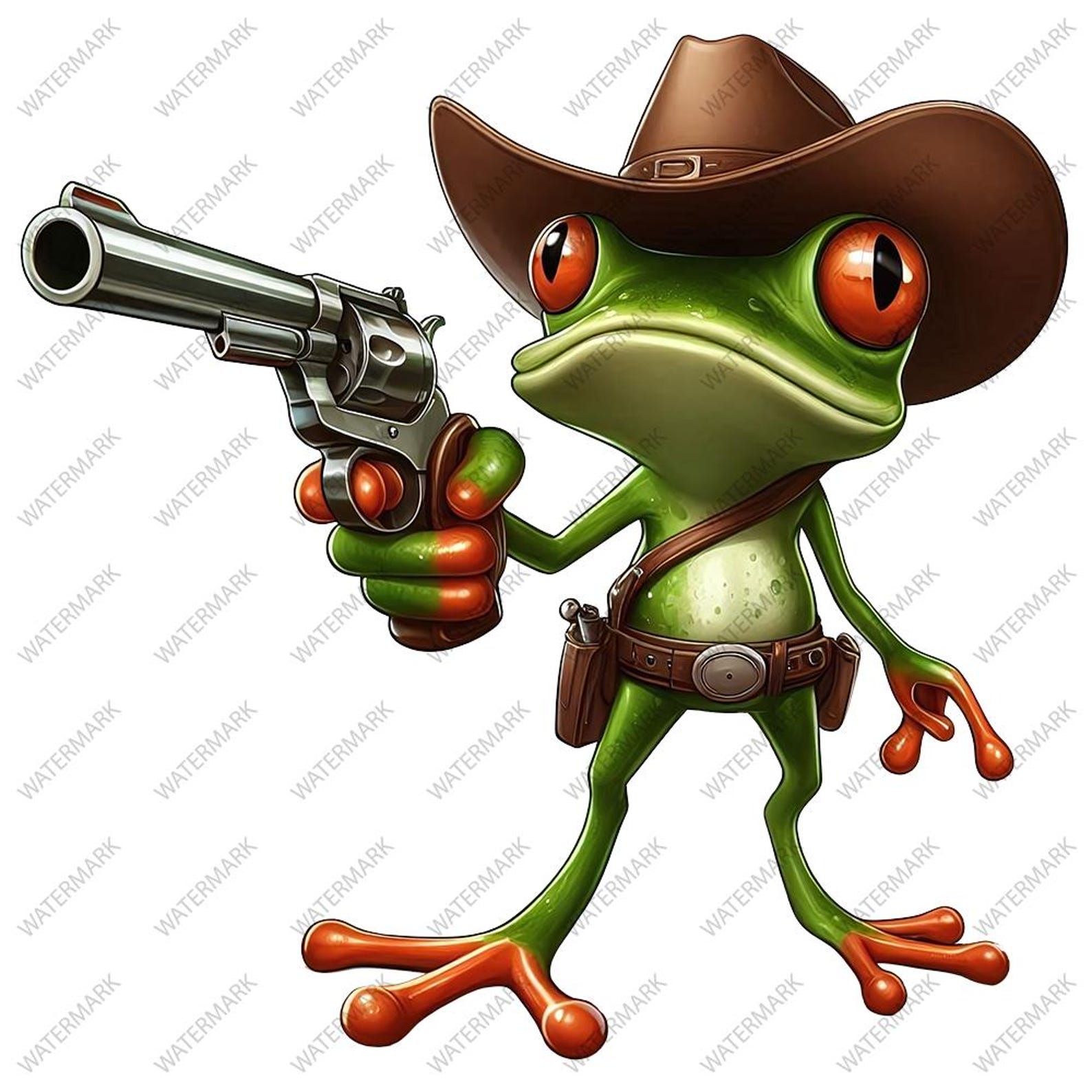 Cowboy Frog PNG, Frog Cowboy Clipart, Western Frog PNG, Funny Frog ...