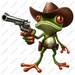 Cowboy Frog PNG, Frog Cowboy Clipart, Western Frog PNG, Funny Frog ...