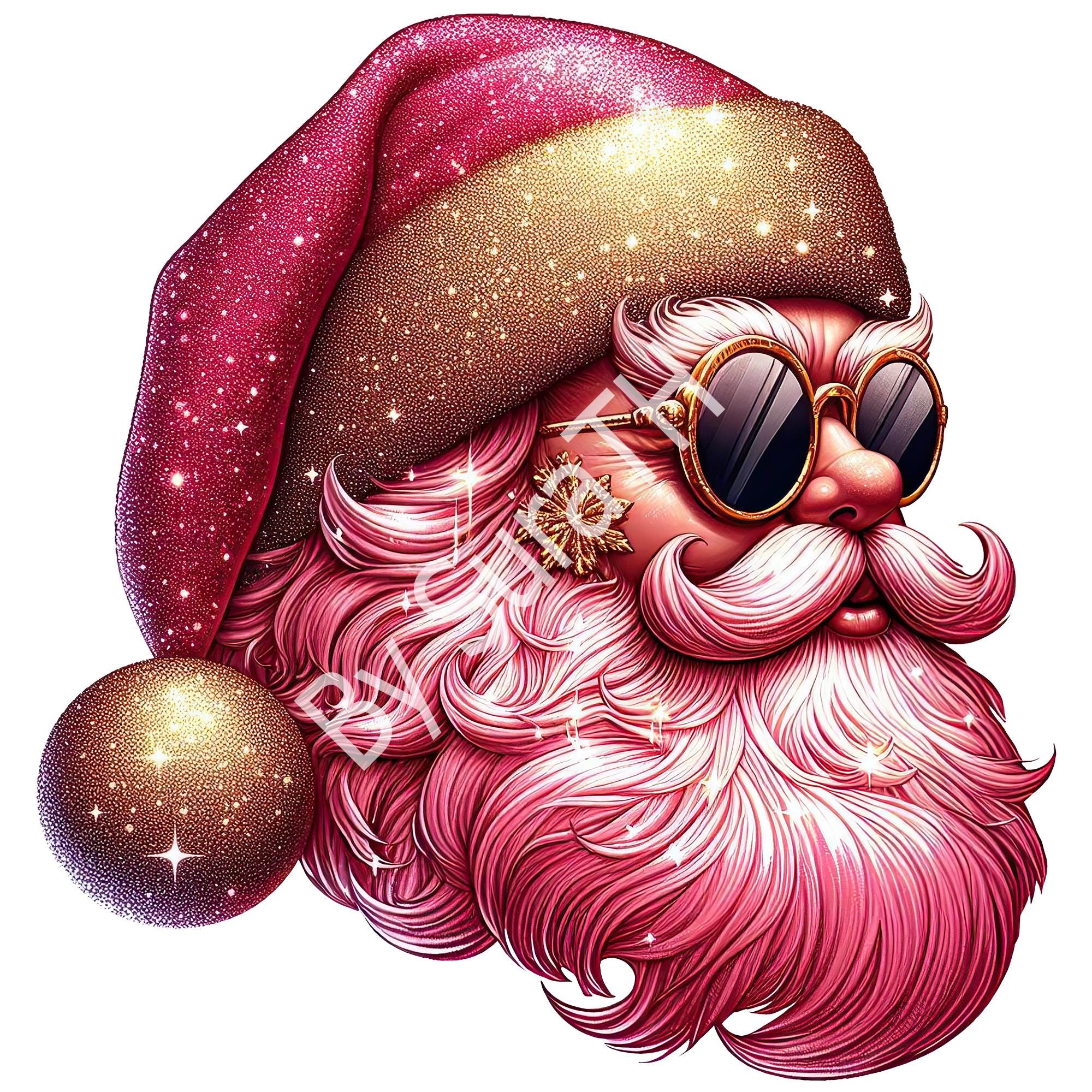Pink Santa PNG, Christmas Santa Clipart, Pink Santa Download, Pink ...