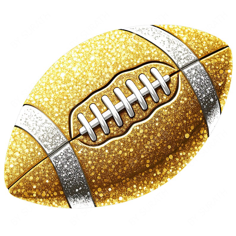 Gold Football PNG: Digital Download, Printable, Sublimation Design - Etsy