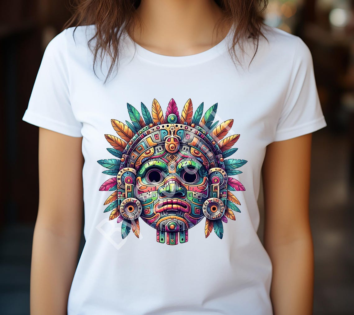 Aztec Mask PNG, Aztec Skull Clipart, Aztec Digital Download, Printable ...