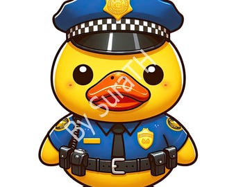 Police Duck PNG Digital Download - Etsy