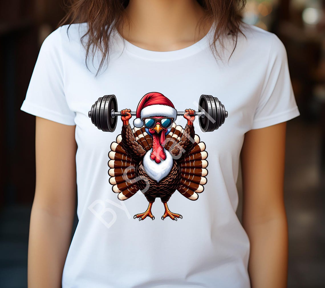 Turkey Weightlifting PNG, Funny Turkey Clipart, Funny Gym Thanksgiving ...