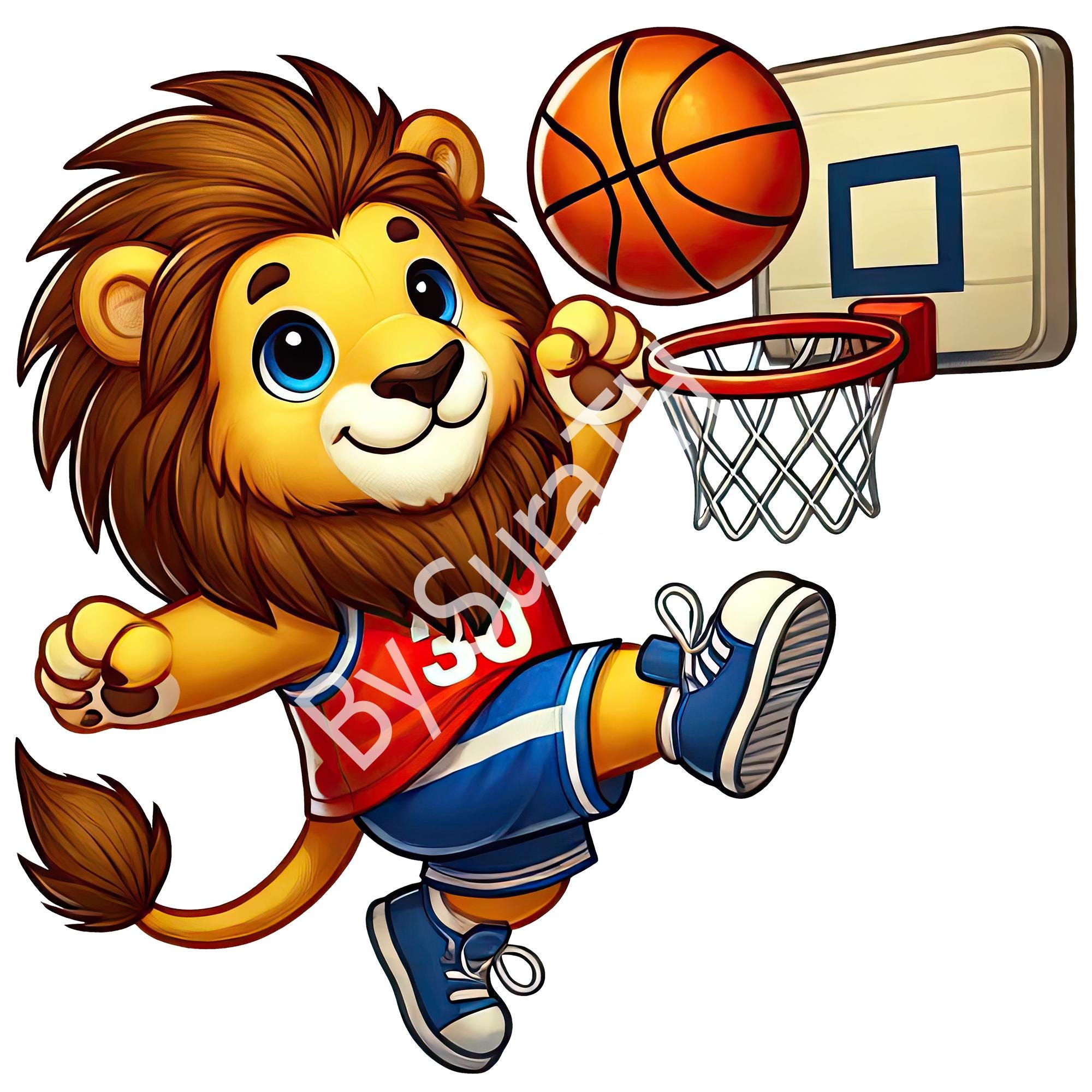 Cute Lion Basketball PNG, Lion Basketball Clipart, Cute Lion Mascot ...