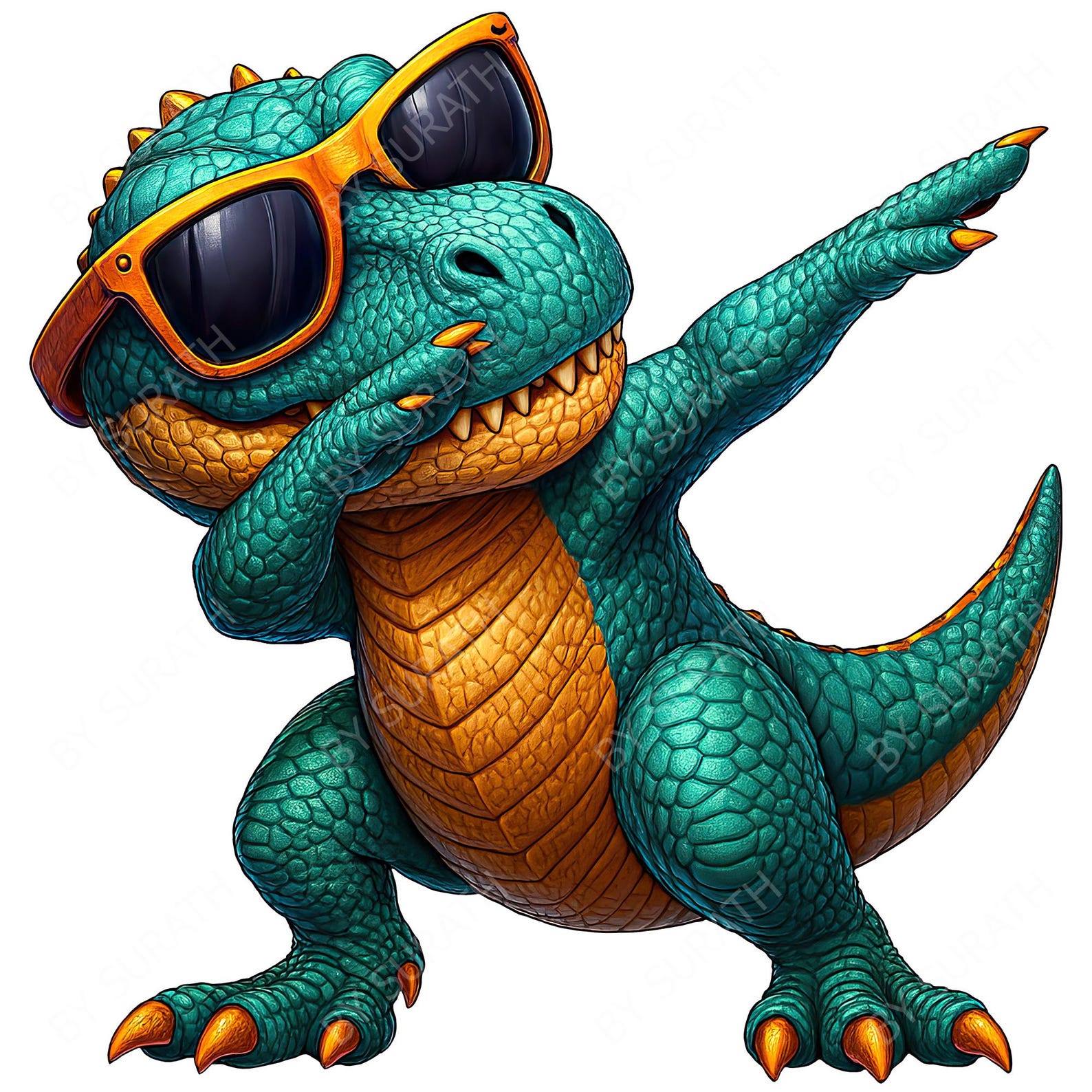 Dabbing Dinosaur T-rex PNG, Funny T-rex Clipart, Digital Download ...