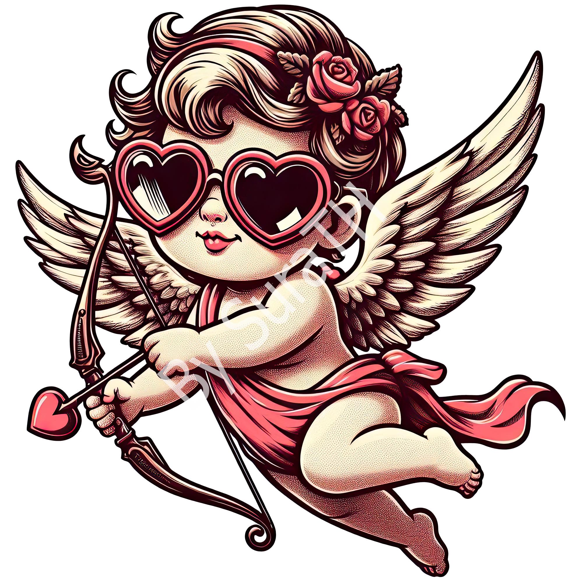 Cute Cupid PNG, Retro Cupid Clipart, Cool Cupid, Cupid Valentine's Day ...