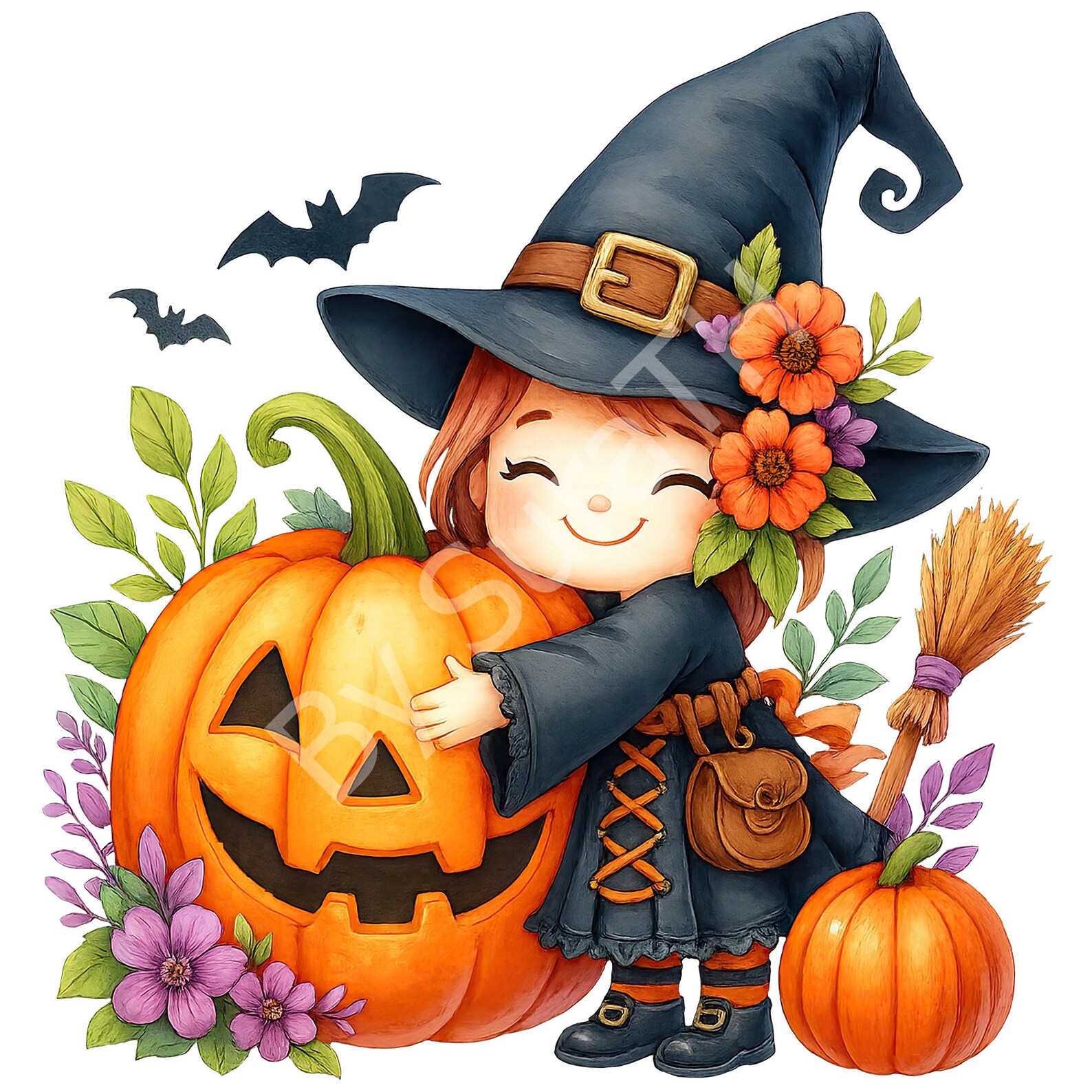 Cute Little Witch, 5 PNG, Little Witch Clipart, Little Witch Halloween ...