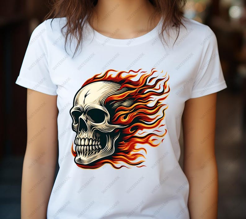 Fire Skull PNG, Clipart, Flaming Skeleton, Skull Halloween, Digital ...