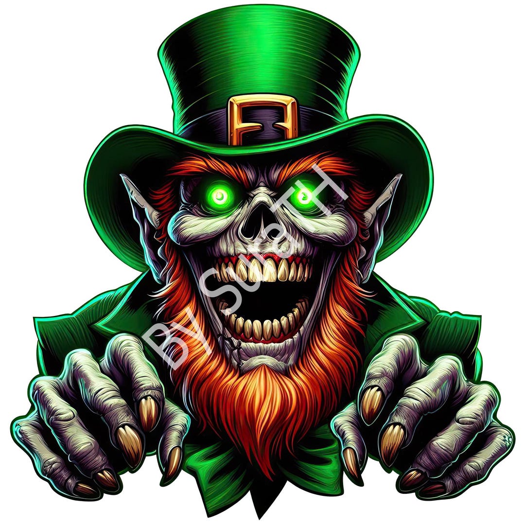 Scary Leprechaun PNG, Creepy Leprechaun Clipart, Evil Leprechaun ...