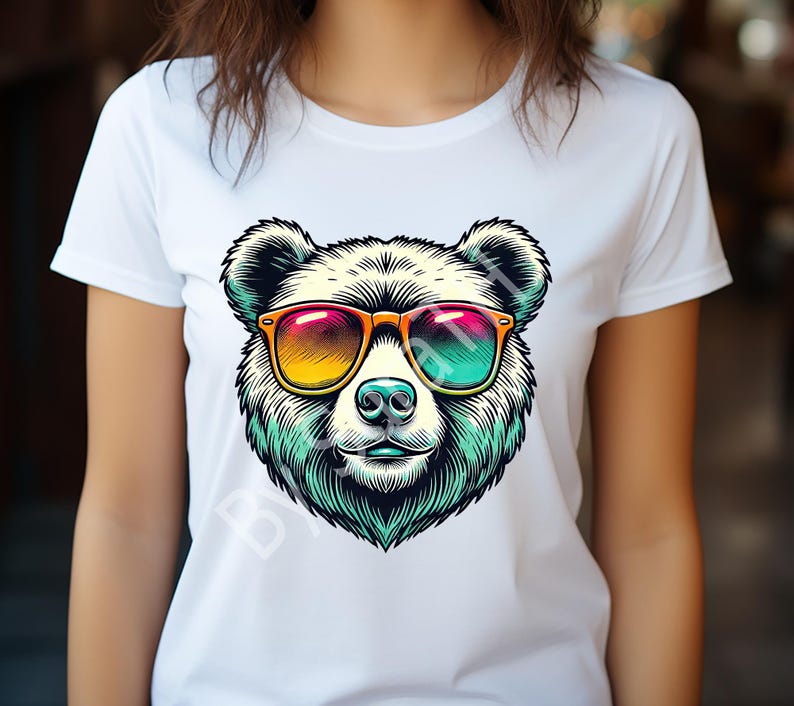 Bear Face PNG, Cool Bear Clipart, Funny Bear Face, Bear Sunglasses ...