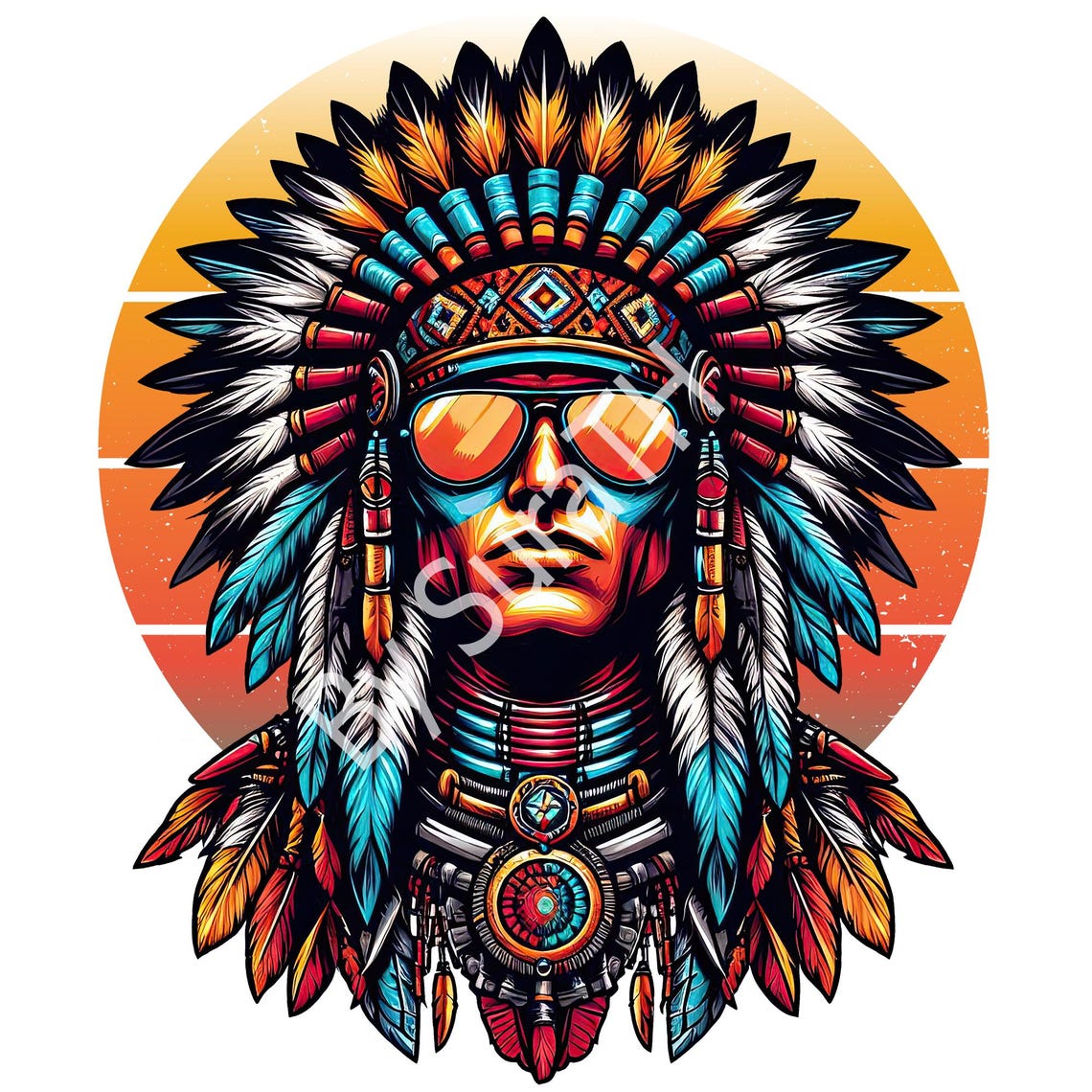 Native American PNG, American Indian Clipart, Printable, Sublimation ...