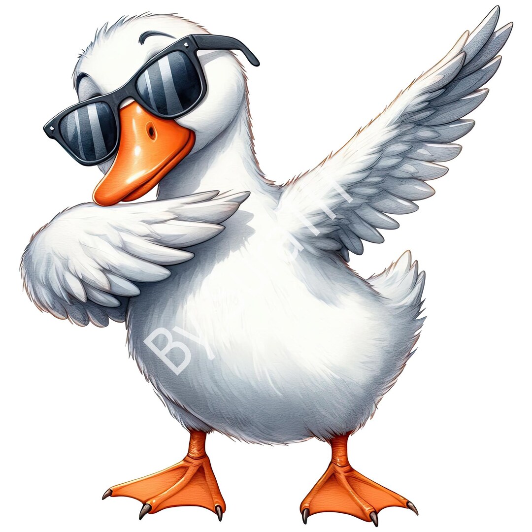 Dabbing Goose PNG, Funny Goose Clipart, Cool Goose, Goose Sunglasses ...