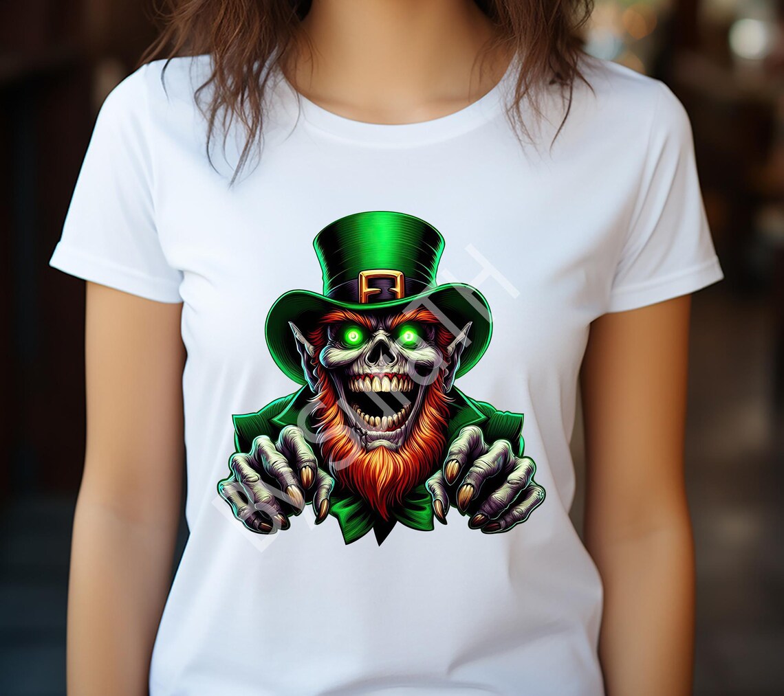 Scary Leprechaun Clipart: Evil St Patrick's Day PNG (digital Download ...