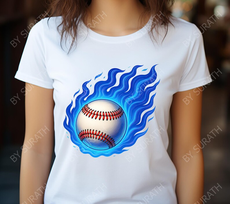 Fire Baseball Blue Flame PNG, Baseball Clipart, Digital Download ...