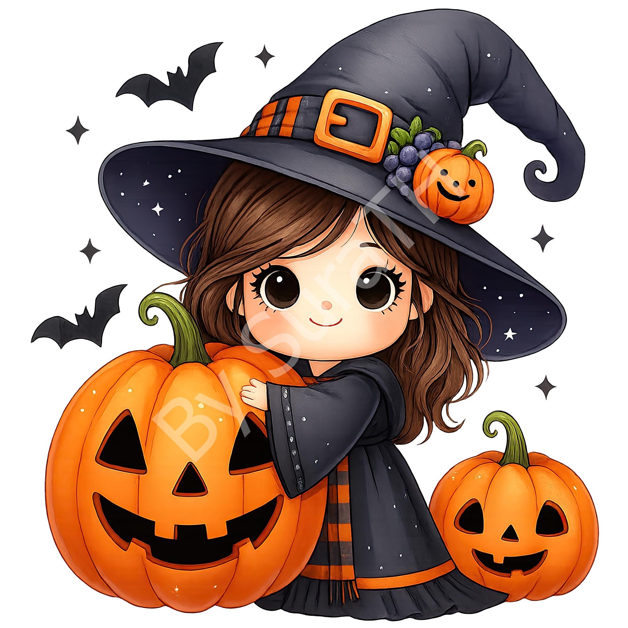 Cute Little Witch, 5 PNG, Little Witch Clipart, Little Witch Halloween ...