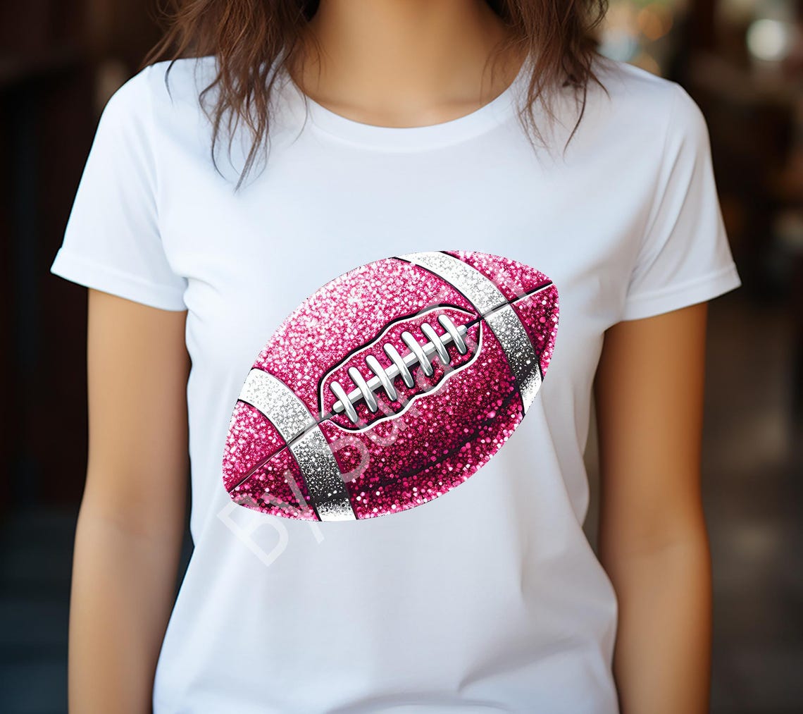 Pink Football PNG: Digital Download, Printable, Sublimation Design - Etsy