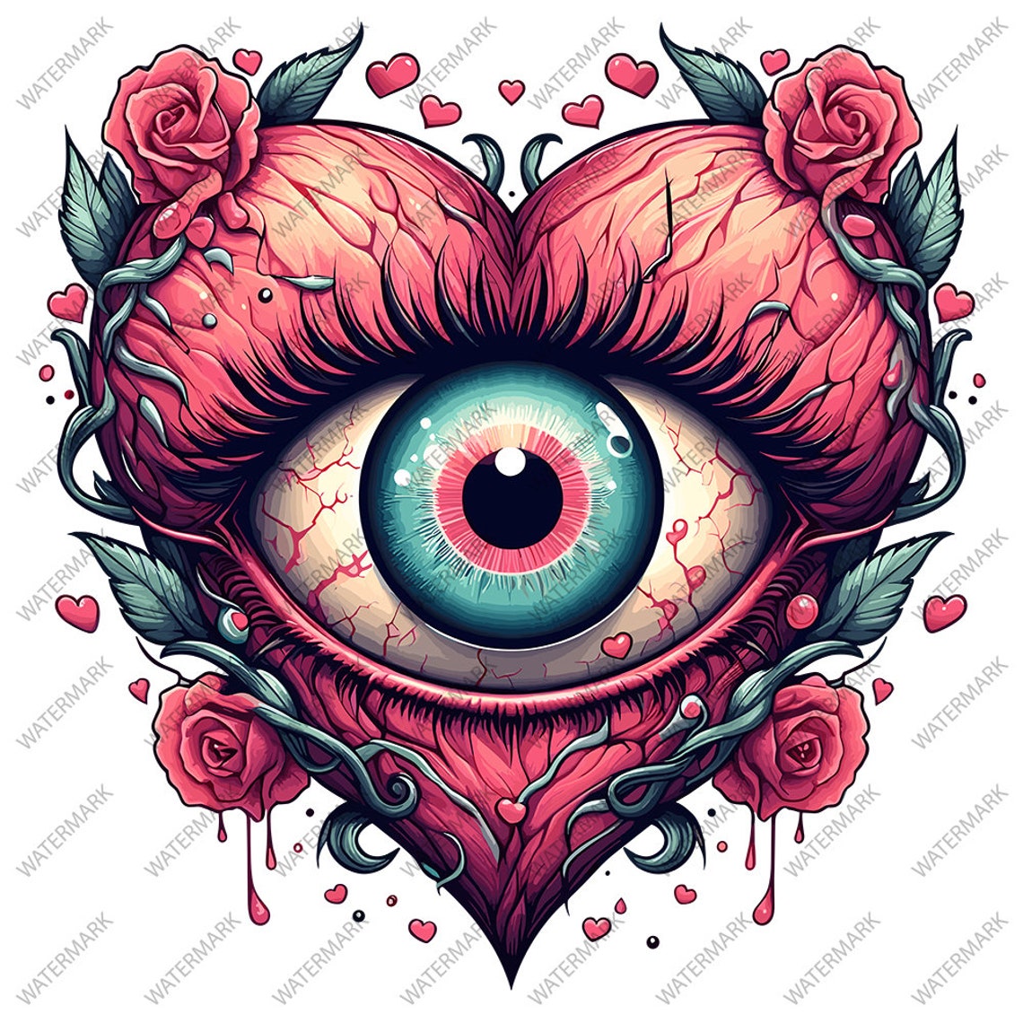 Scary Heart PNG, Valentine PNG, Heart Clipart, Valentine Clipart, Scary ...
