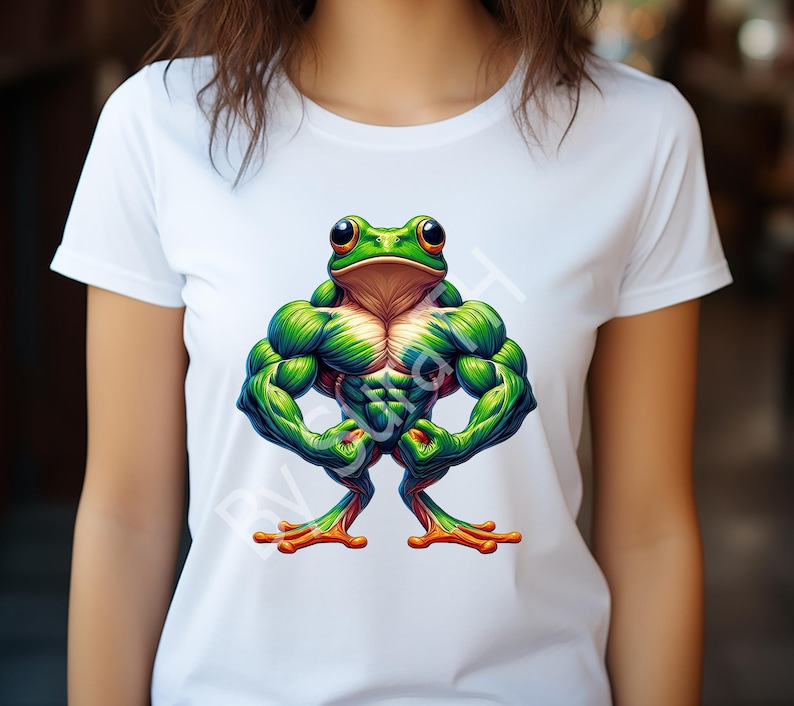 Funny Frog, Muscles Frog PNG, Funny Frog Clipart, Frog Gym, Frog ...