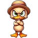 Grumpy Duck, 5 PNG, Funny Duckie Clipart, Digital Download, Sublimation ...