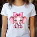 Pink Bow Elephant PNG Clipart, Baby Animal Printable (digital Download ...