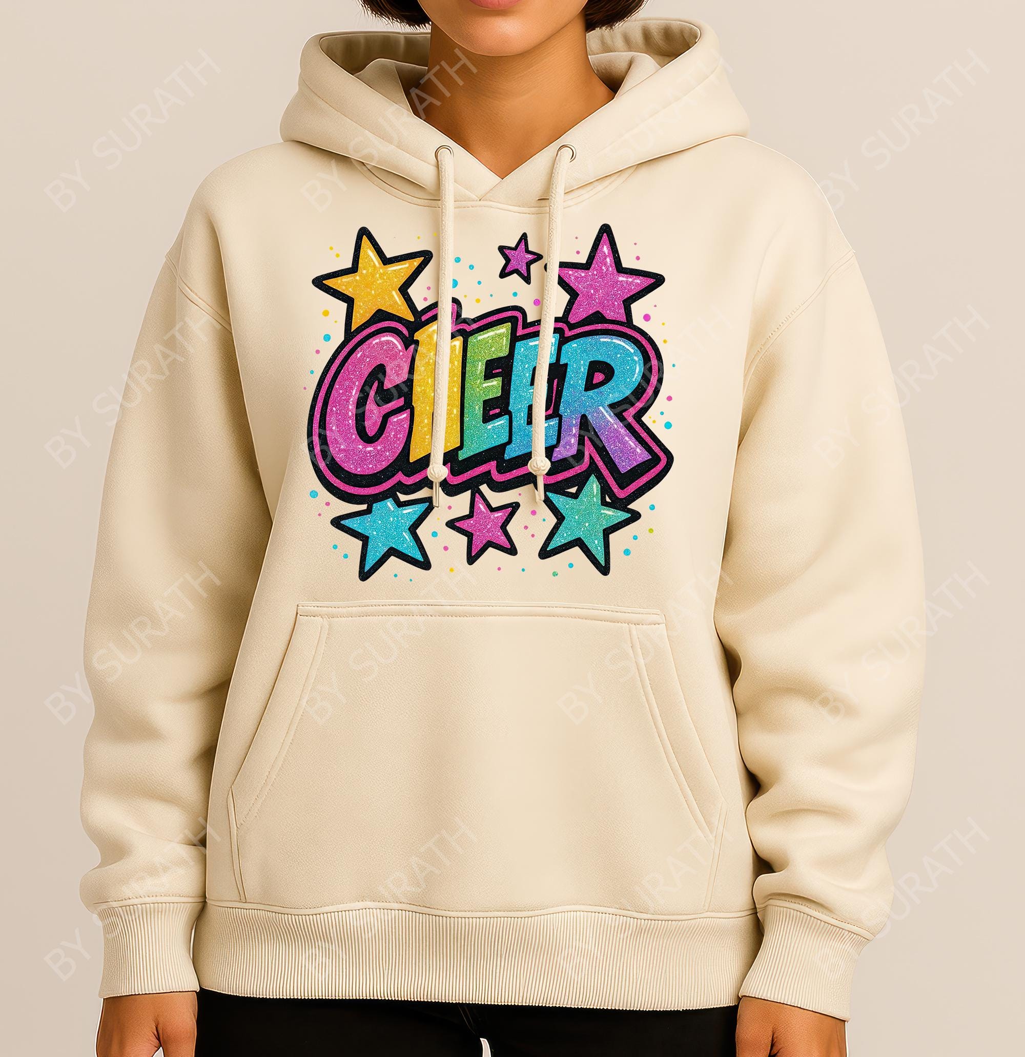 Cheer PNG, Colorful Cheer Clipart, Digital Download, Sublimation ...