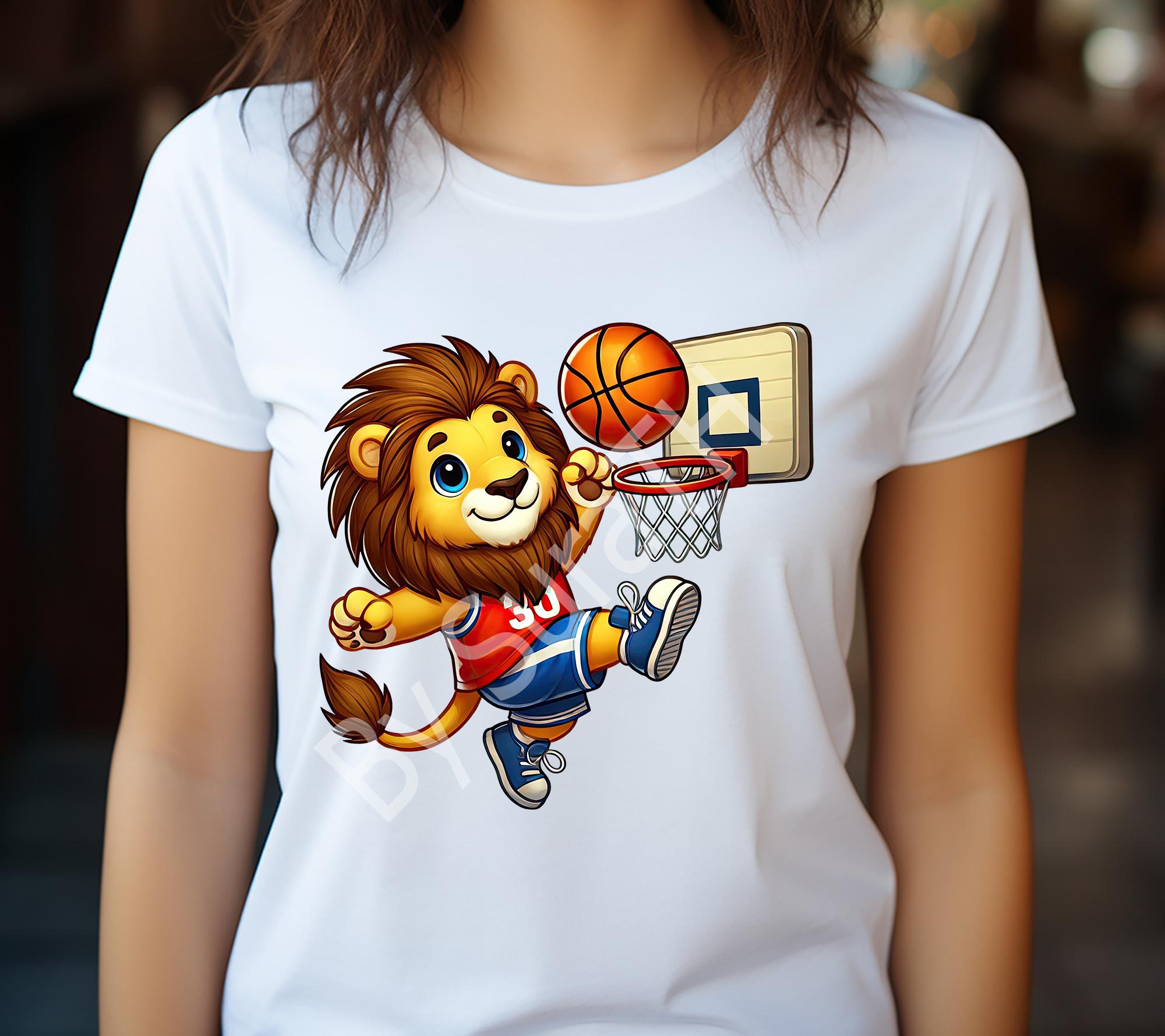 Cute Lion Basketball PNG, Lion Basketball Clipart, Cute Lion Mascot ...