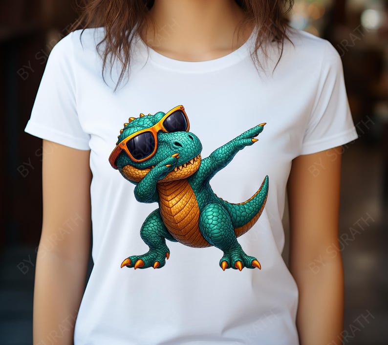 Dabbing Dinosaur T-rex PNG, Funny T-rex Clipart, Digital Download ...