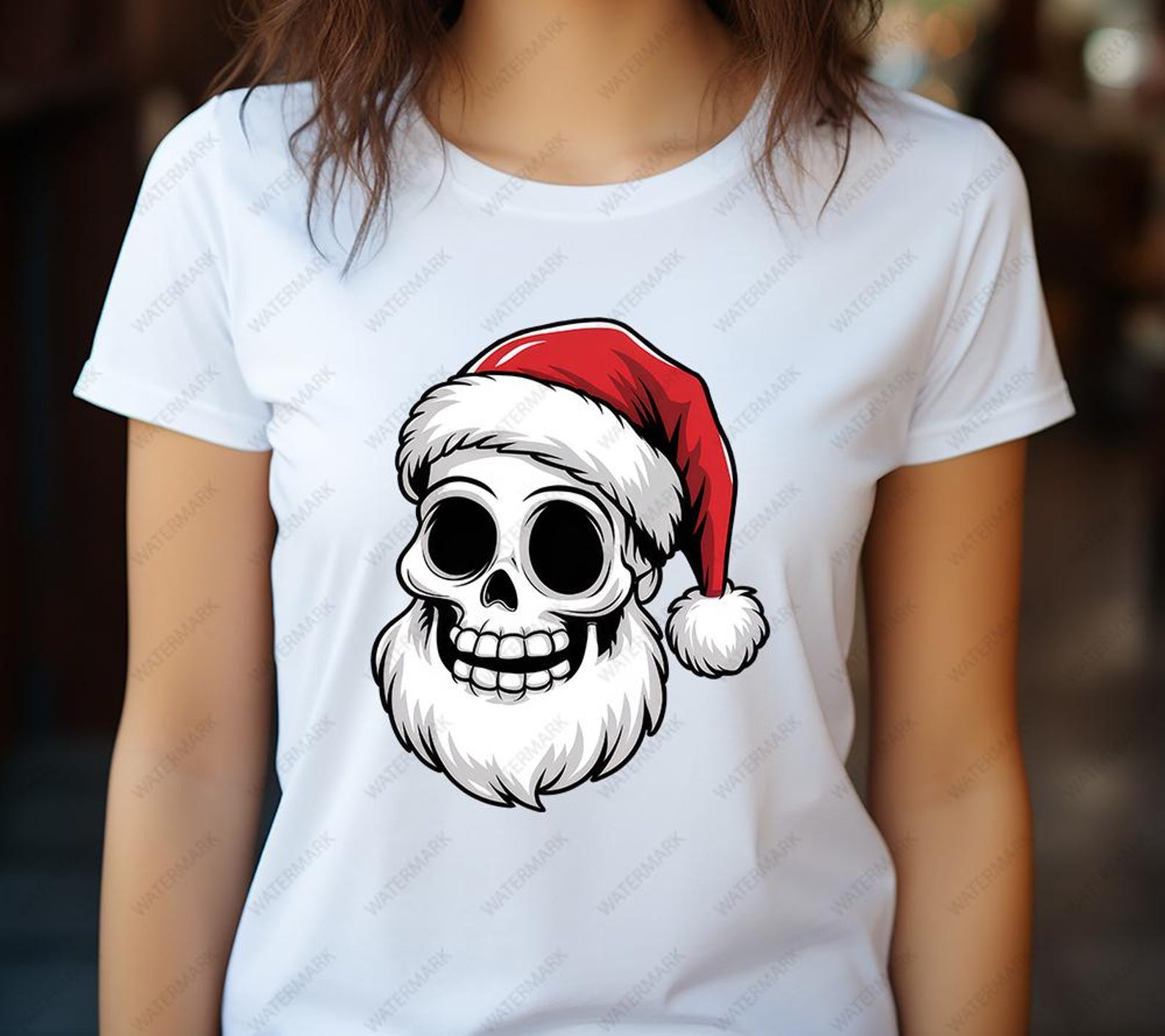 Santa Skull Halloween PNG, Skull Santa Clipart, Halloween Santa PNG ...
