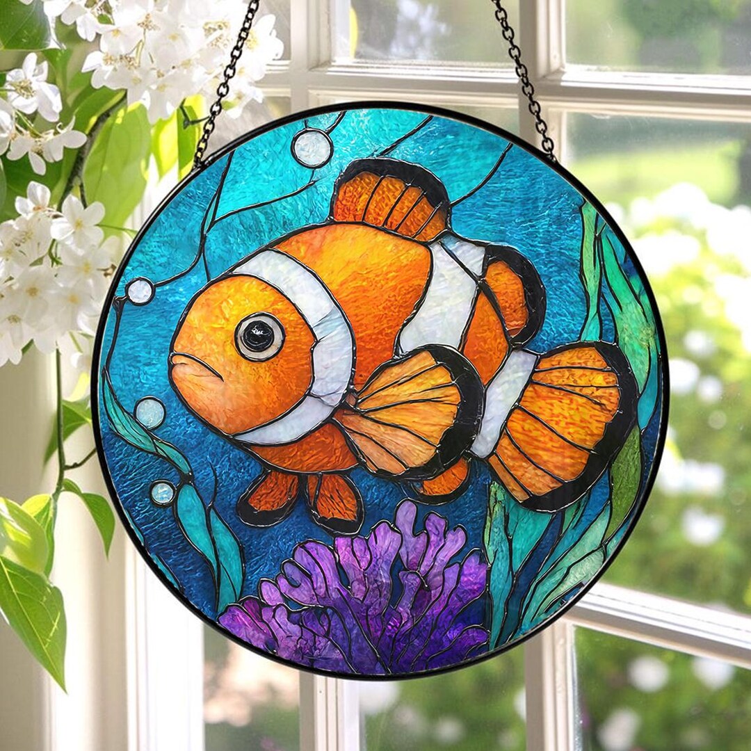 Disney Finding Nemo Stained Glass Suncatcher, Disney Finding Nemo ...
